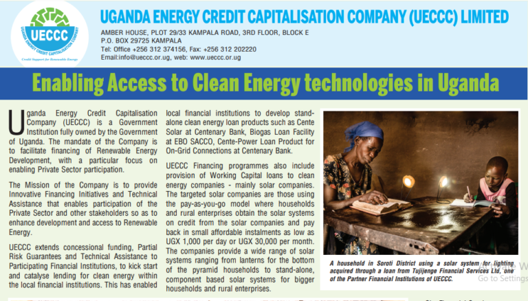 Publications – Uganda Energy Credit Capitalisation Company